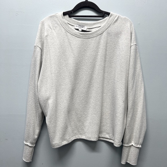 Michael Stars | Sweaters | Euc Silver Drop Shoulder Sweater | Poshmark